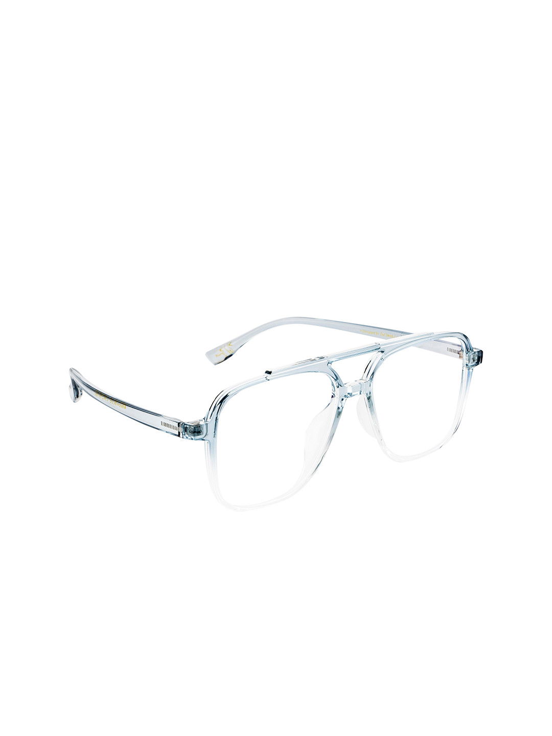 Buy Ted Smith Unisex Blue Full Rim Blue Light Blocking Computer Aviator ...