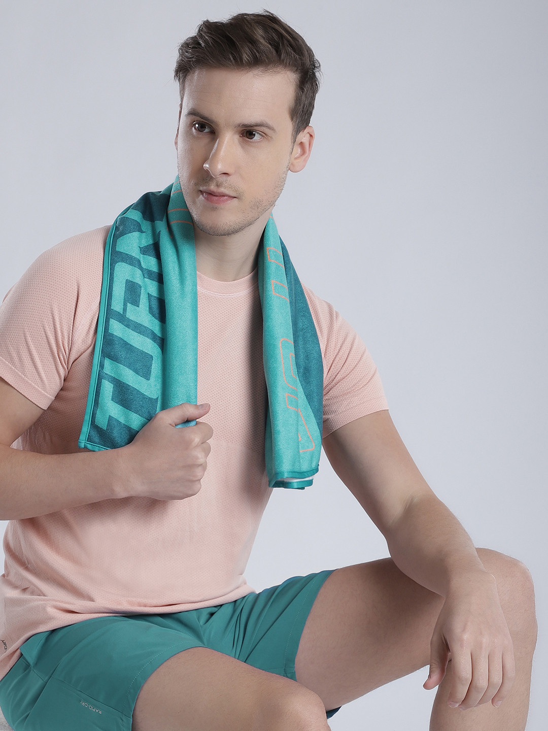 Buy HRX By Hrithik Roshan Unisex Green Printed Face Towel - Face Towels ...