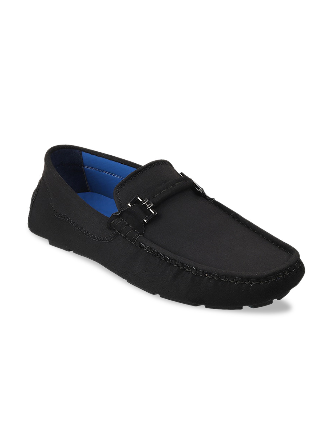 Buy WALKWAY By Metro Men Black Loafers - Casual Shoes for Men 17111380 ...
