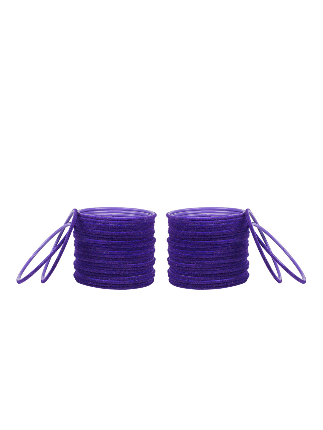 Buy Arendelle Set Of 48 Purple Solid Bangles - Bangle for Girls ...