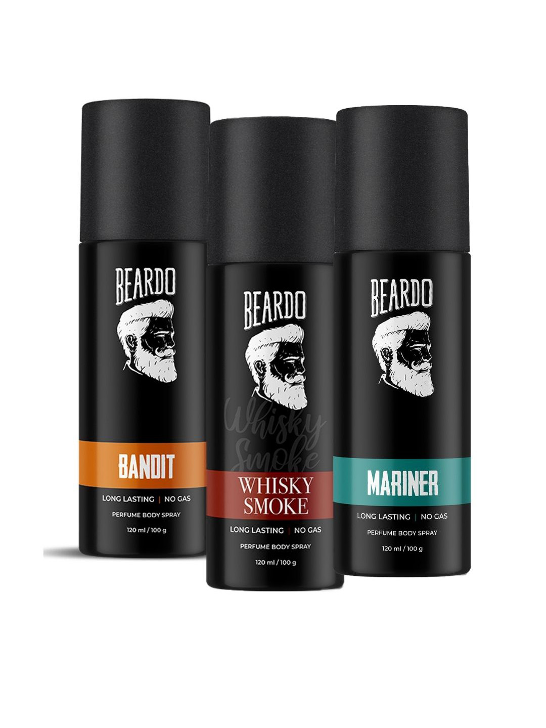 Buy Beardo Set Of 3 Long Lasting Perfume Body Spray 120 Ml Each ...