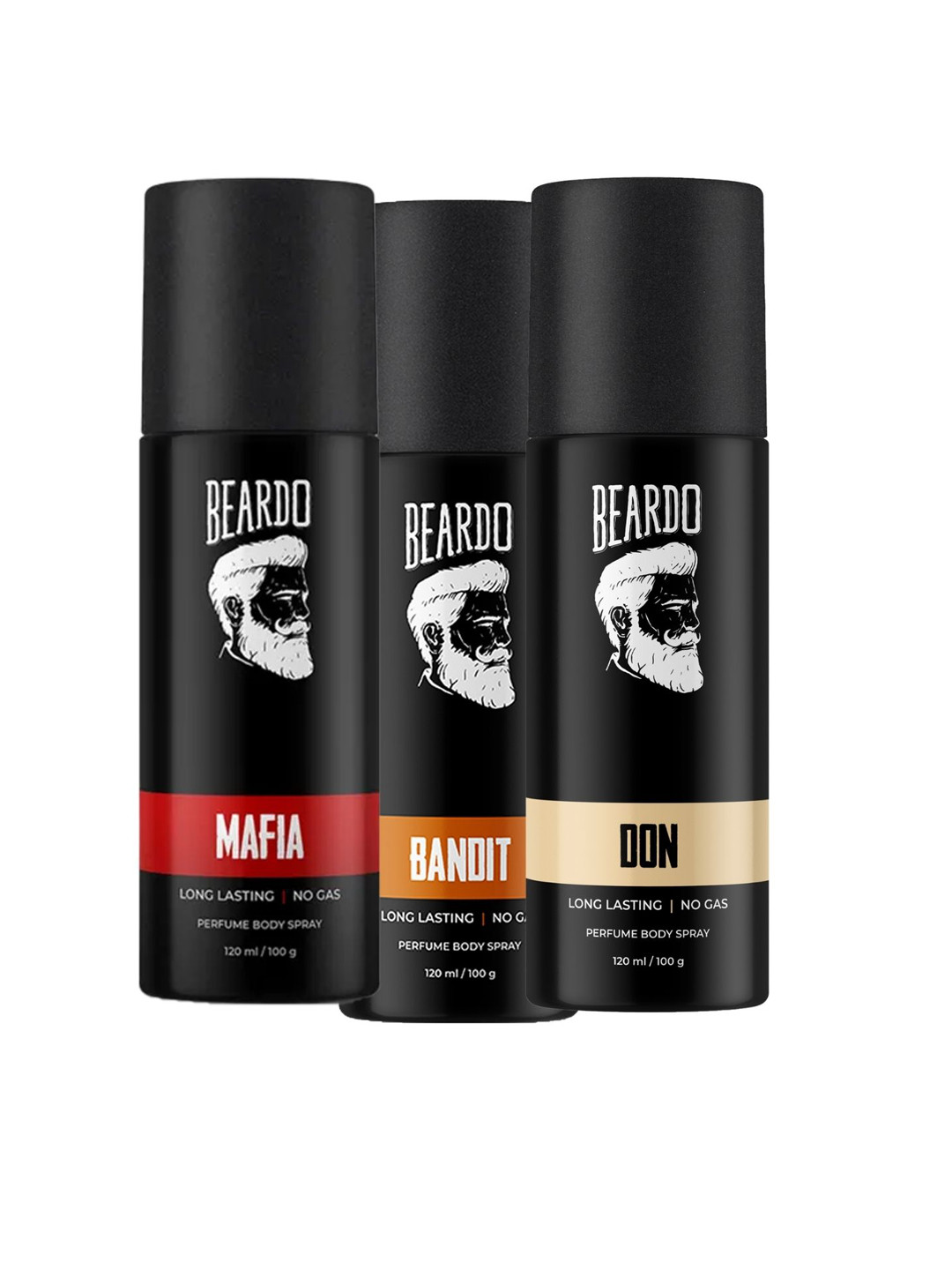 Buy Beardo Set Of 3 Long Lasting Perfume Body Spray 120 Ml Each ...
