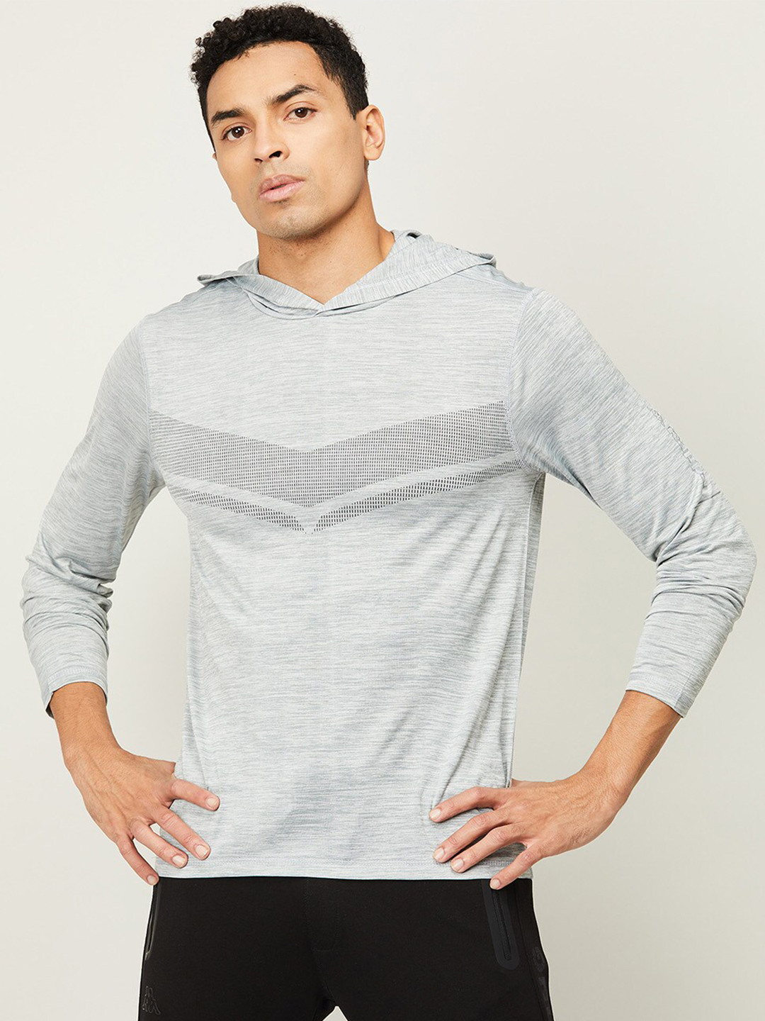 Buy Kappa Men Grey Training Or Gym T Shirt - Tshirts for Men 17133066 ...