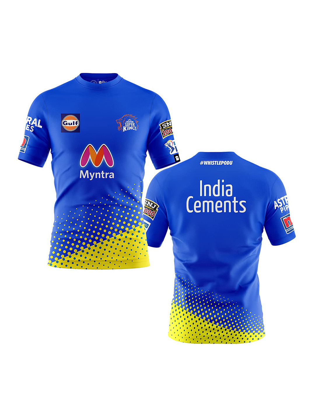 Buy The Souled Store Men Blue CSK Training Jersey 2021 - Tshirts for ...