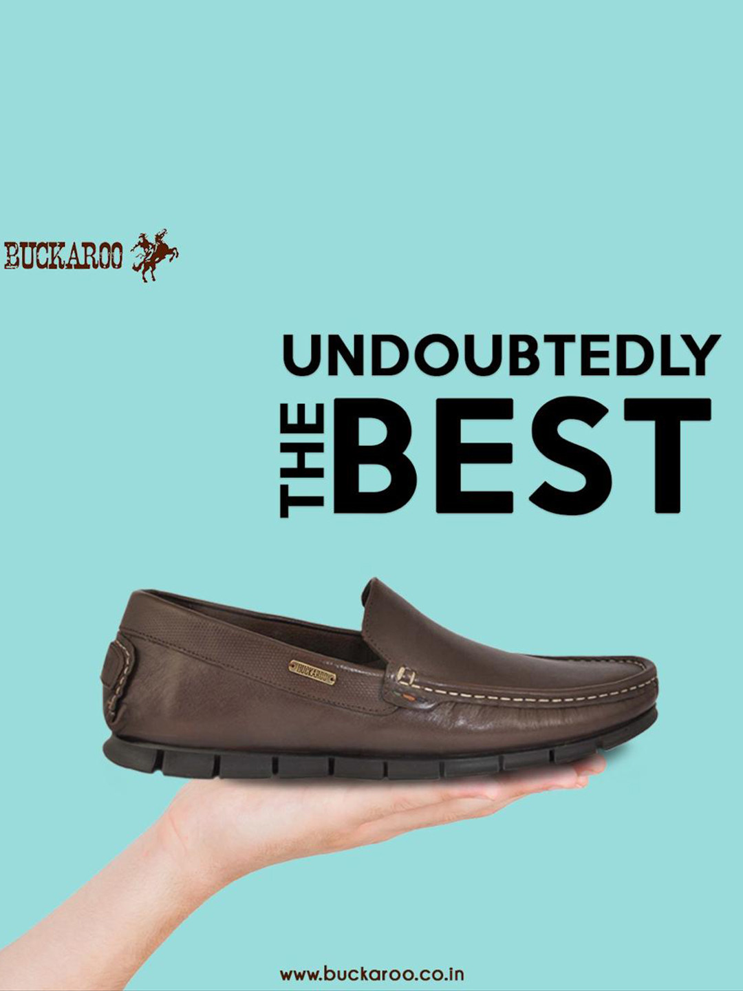 Buy Buckaroo Men Brown Genuine Leather Loafers - Casual Shoes for Men ...