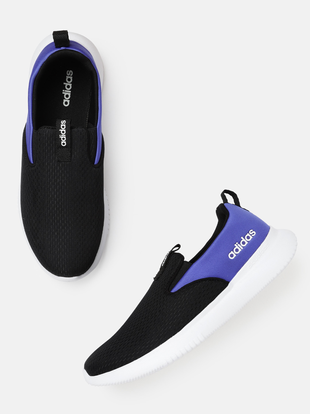 Buy ADIDAS Men Black & Blue Colourblocked Flodean Walking Slip On ...