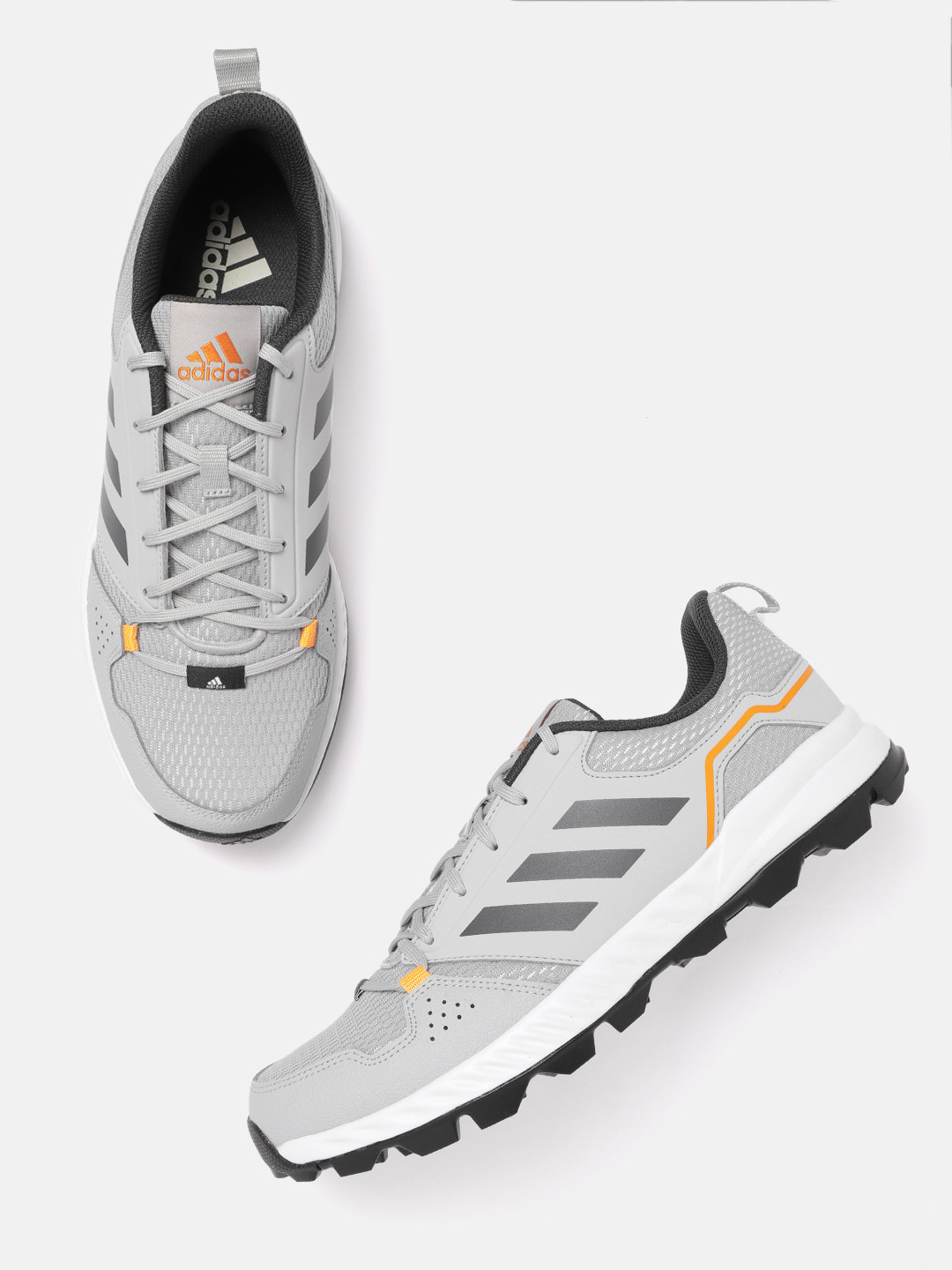 Buy ADIDAS Men Grey Woven Design Skadi Running Shoes - Sports Shoes for ...