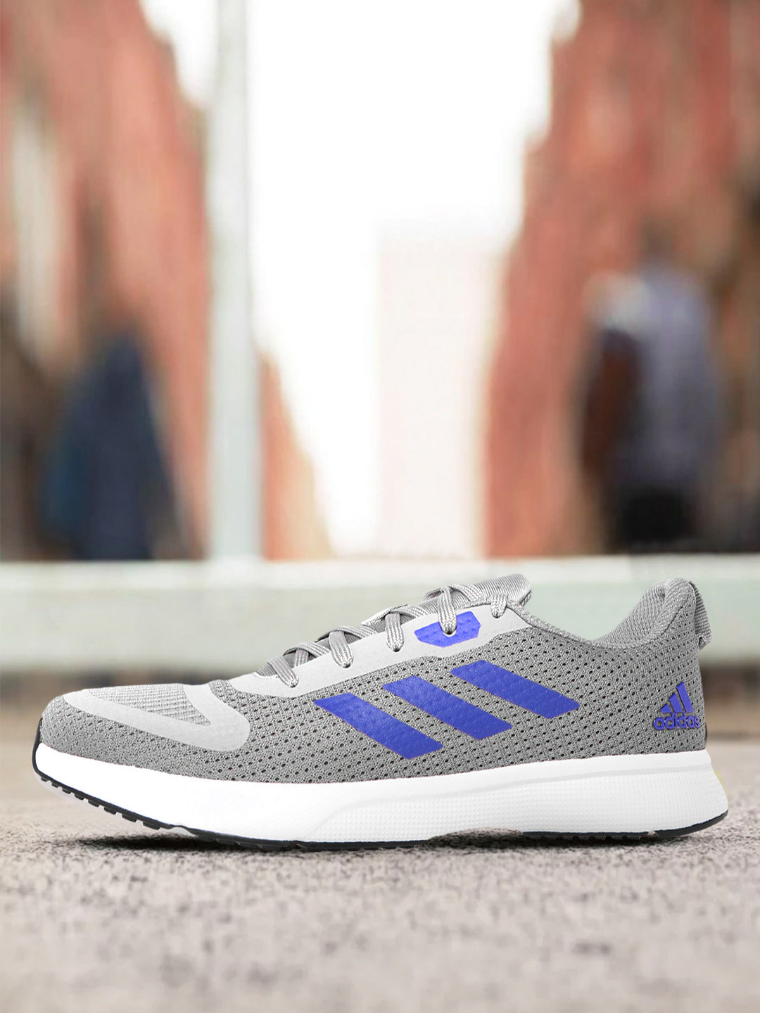 Buy ADIDAS Men Grey Woven Design Jaysaw Reflective Running Shoes ...