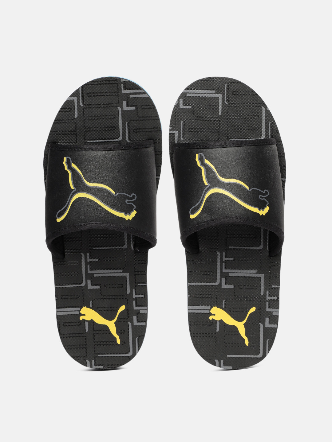 Buy Puma Unisex Black Stellar Slide V6 Printed Sliders - Flip Flops for ...