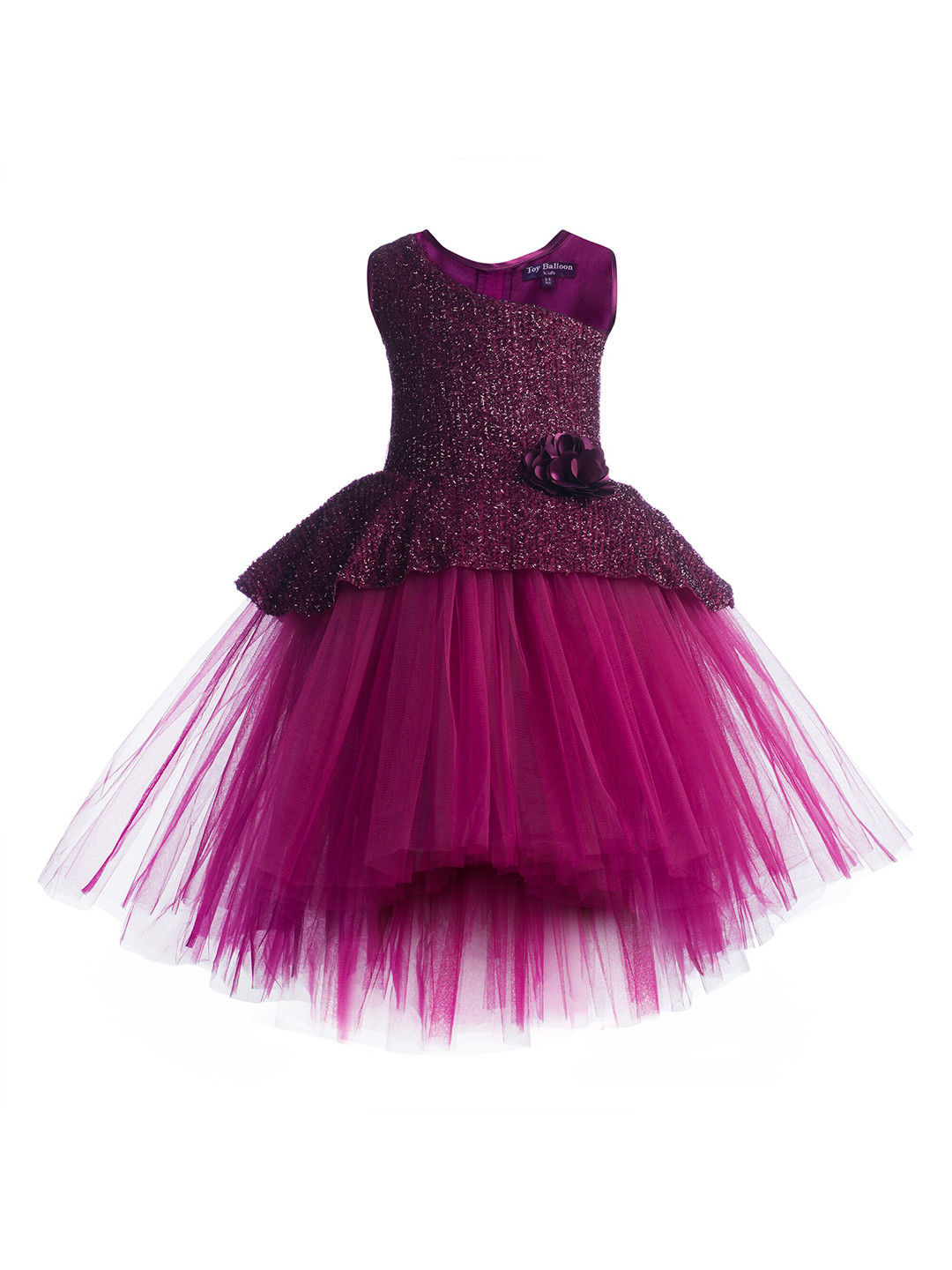 Buy Toy Balloon Kids Violet Layered Net Dress - Dresses for Girls ...