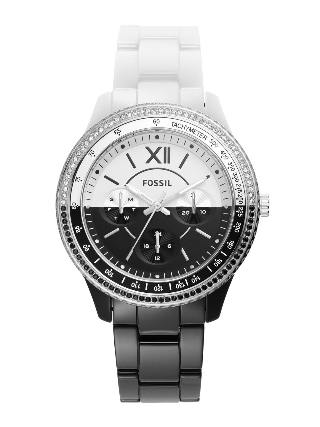 Buy Fossil Women Multicoloured Embellished Dial Analogue Watch CE1118 ...