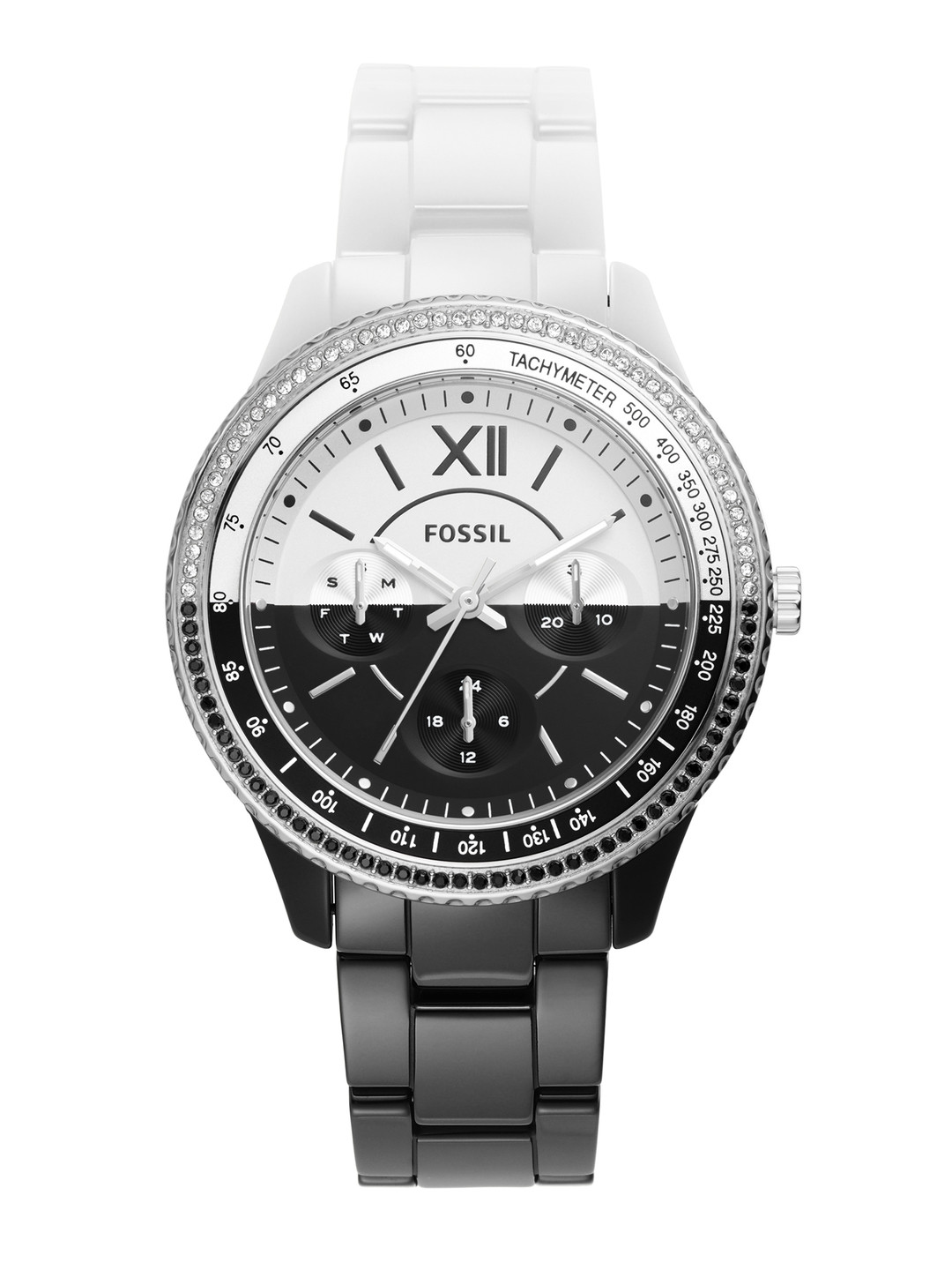 Buy Fossil Women Multicoloured Embellished Dial Analogue Watch CE1118 ...