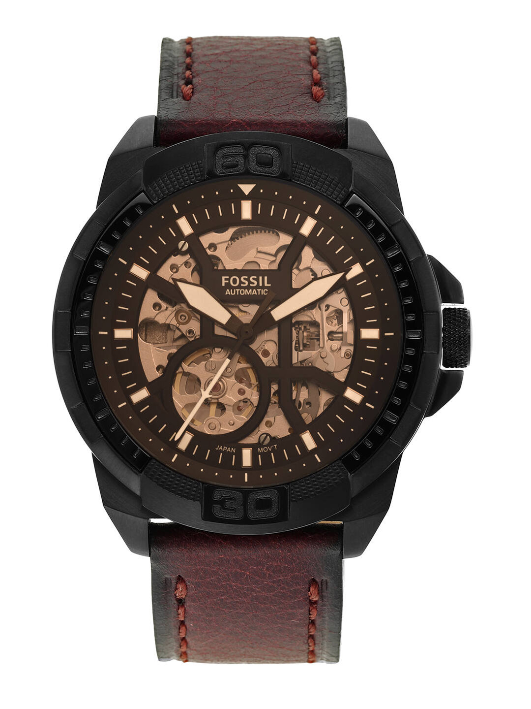 Buy Fossil Men Brown Analogue Automatic Motion Powered Watch ME3219 ...