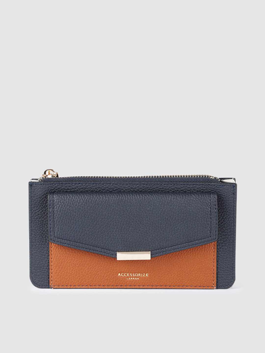 Buy Accessorize Women Navy Blue Zip Around Wallet - Wallets for Women ...