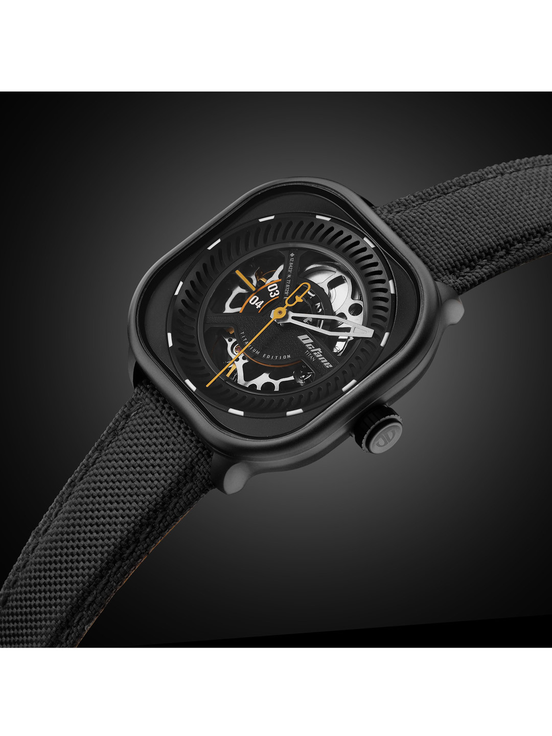 Buy Titan Men Black Titanium Dial Analogue Automatic Watch 1859NL01 ...