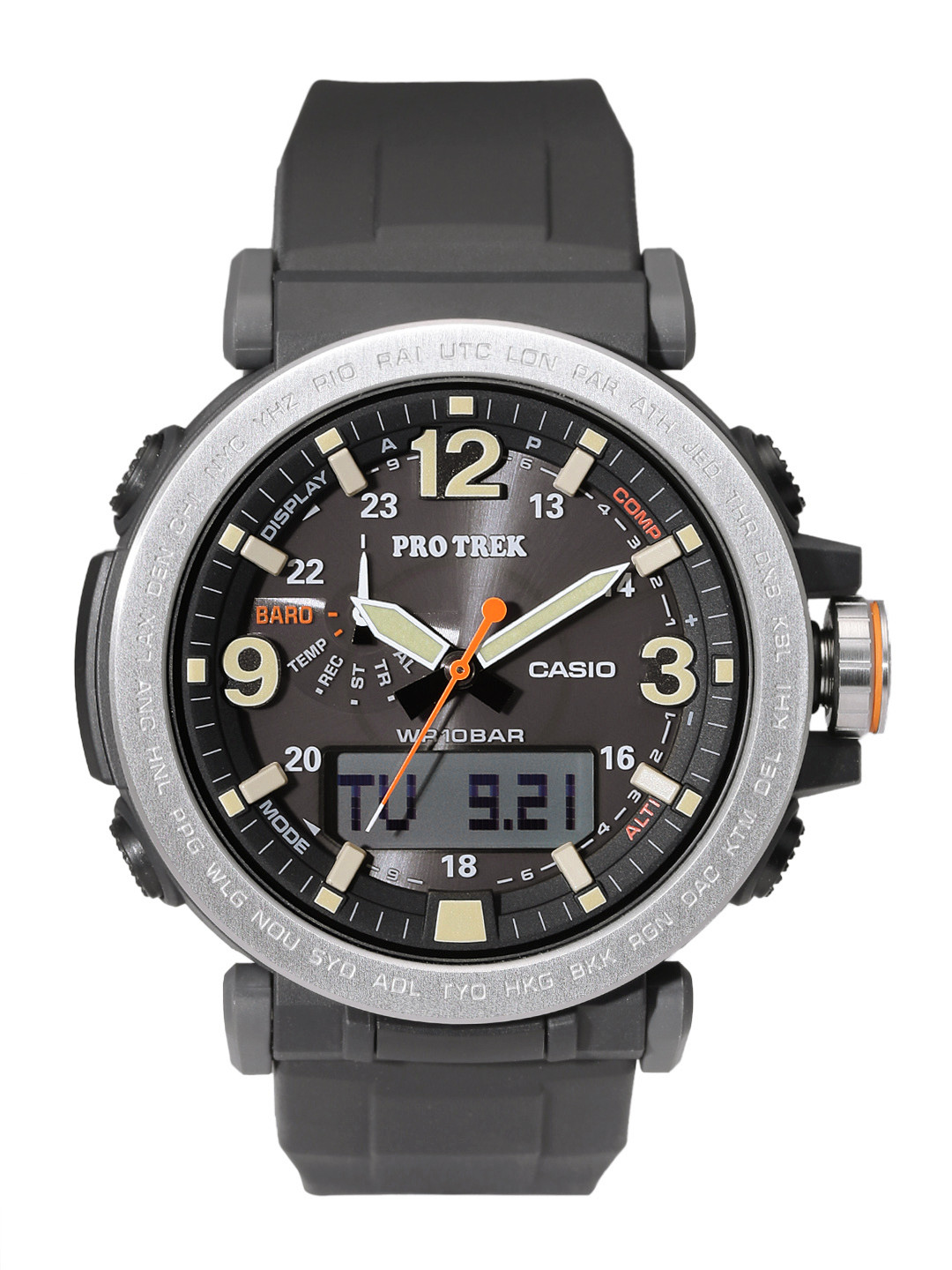 Buy CASIO Outdoor Men Grey Dial Protrek Watch PRG 600 1DR SL92 ...