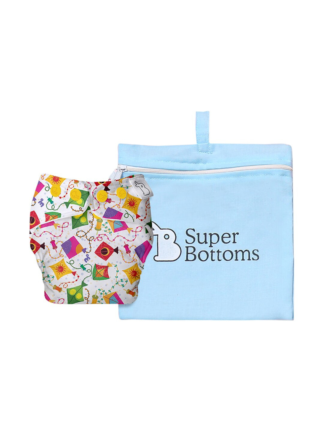 Buy SuperBottoms Kids Multi Color Printed Free Size UNO Easy Snap ...
