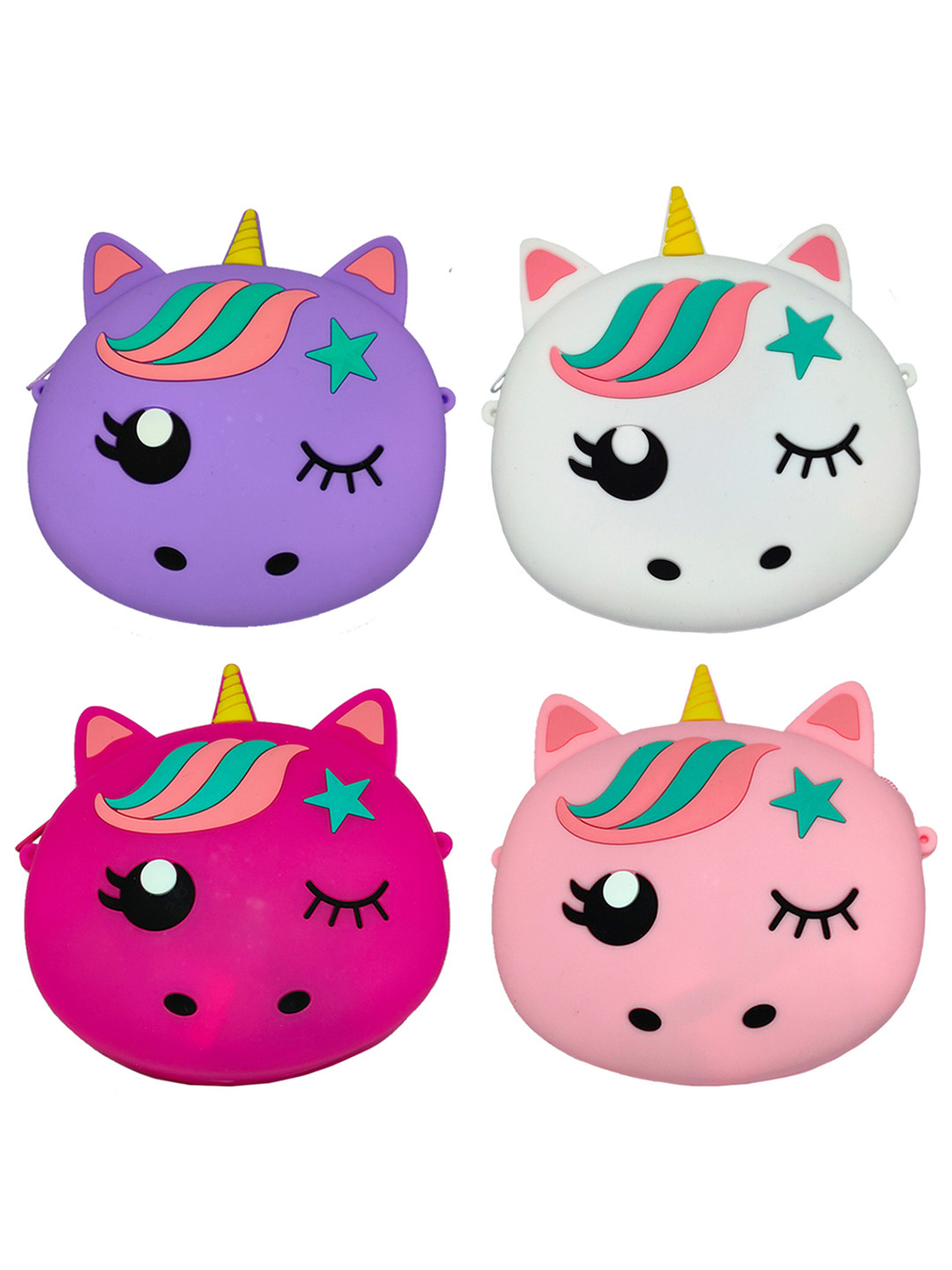 Buy Wembley Toys Kids Pink Unicorn Pop Bubble Sensory LED Sling Bag ...