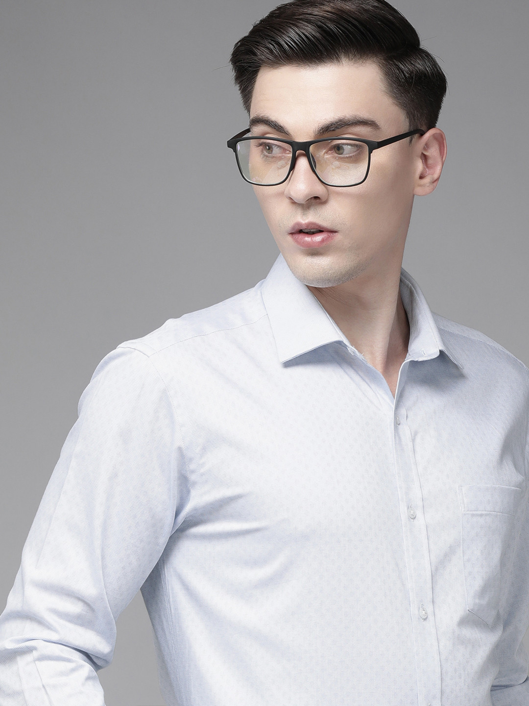 Buy Park Avenue Men Blue Textured Slim Fit Formal Shirt Shirts For buy-park-avenue-men-blue-textured-slim-fit-formal-shirt-shirts-for
