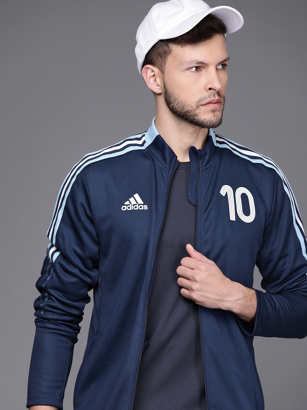 Buy ADIDAS Men Blue Messi Tiro Number 10 Typography Printed Sustainable ...