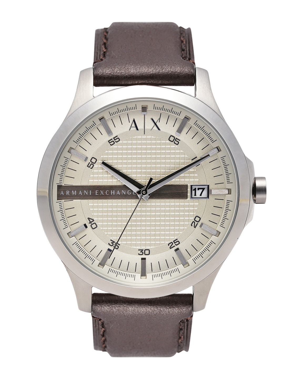 Buy Armani Exchange Men Cream Coloured Textured Dial Watch AX2100I ...