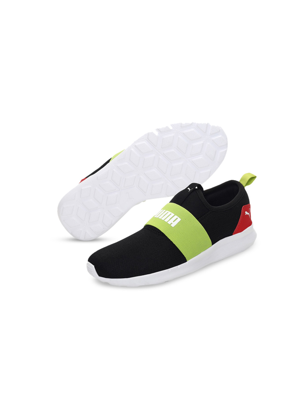 Buy Puma Boys Black Printed Charlie Youth Slip On Sneakers - Casual ...