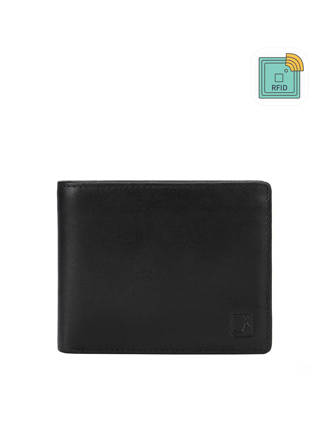 Buy Da Milano Men Black RFID Leather Two Fold Wallet - Wallets for Men ...