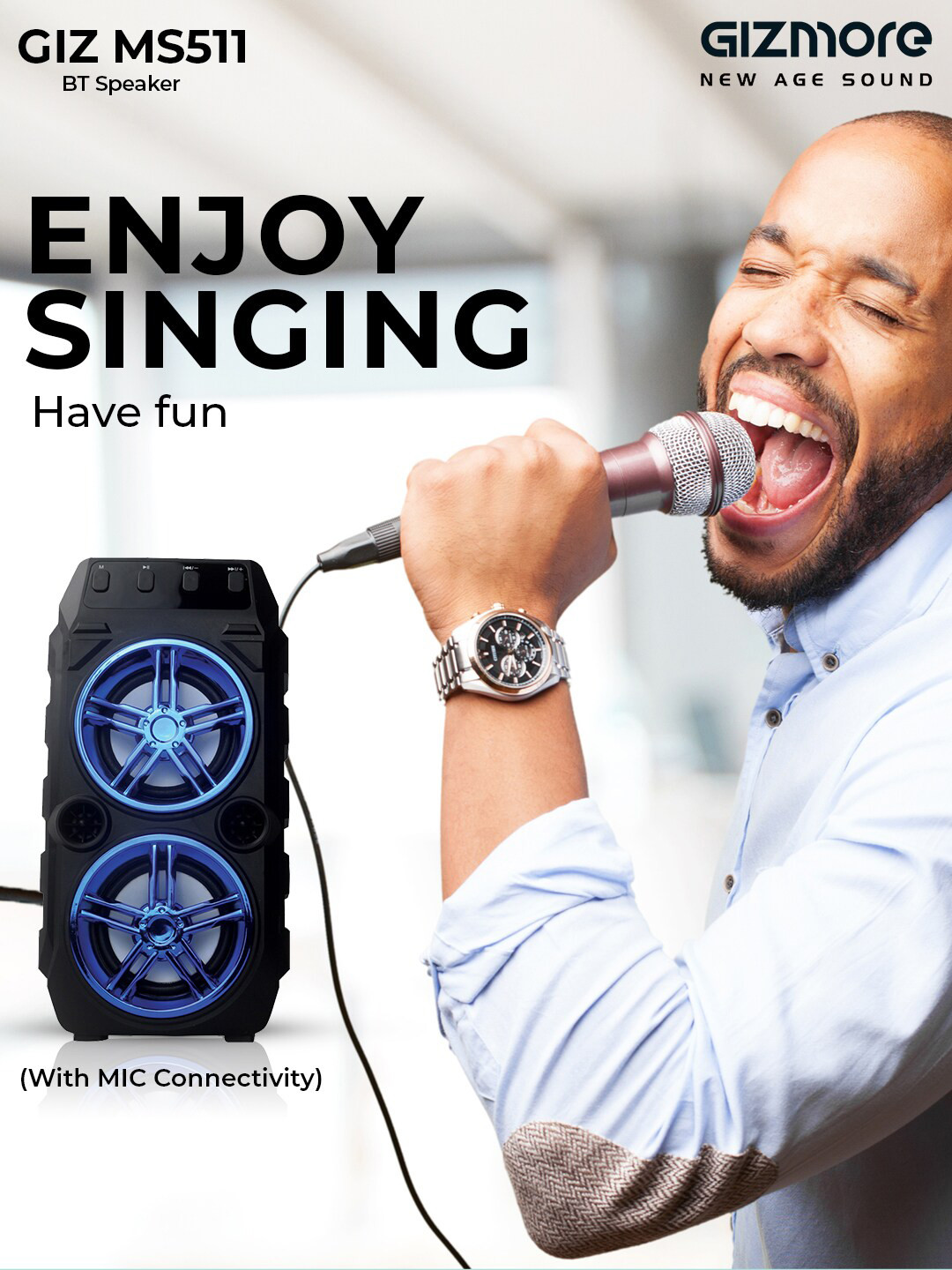 Buy GIZMORE Black Giz MS511 Boom Blaster 10 Watt Wireless Bluetooth ...