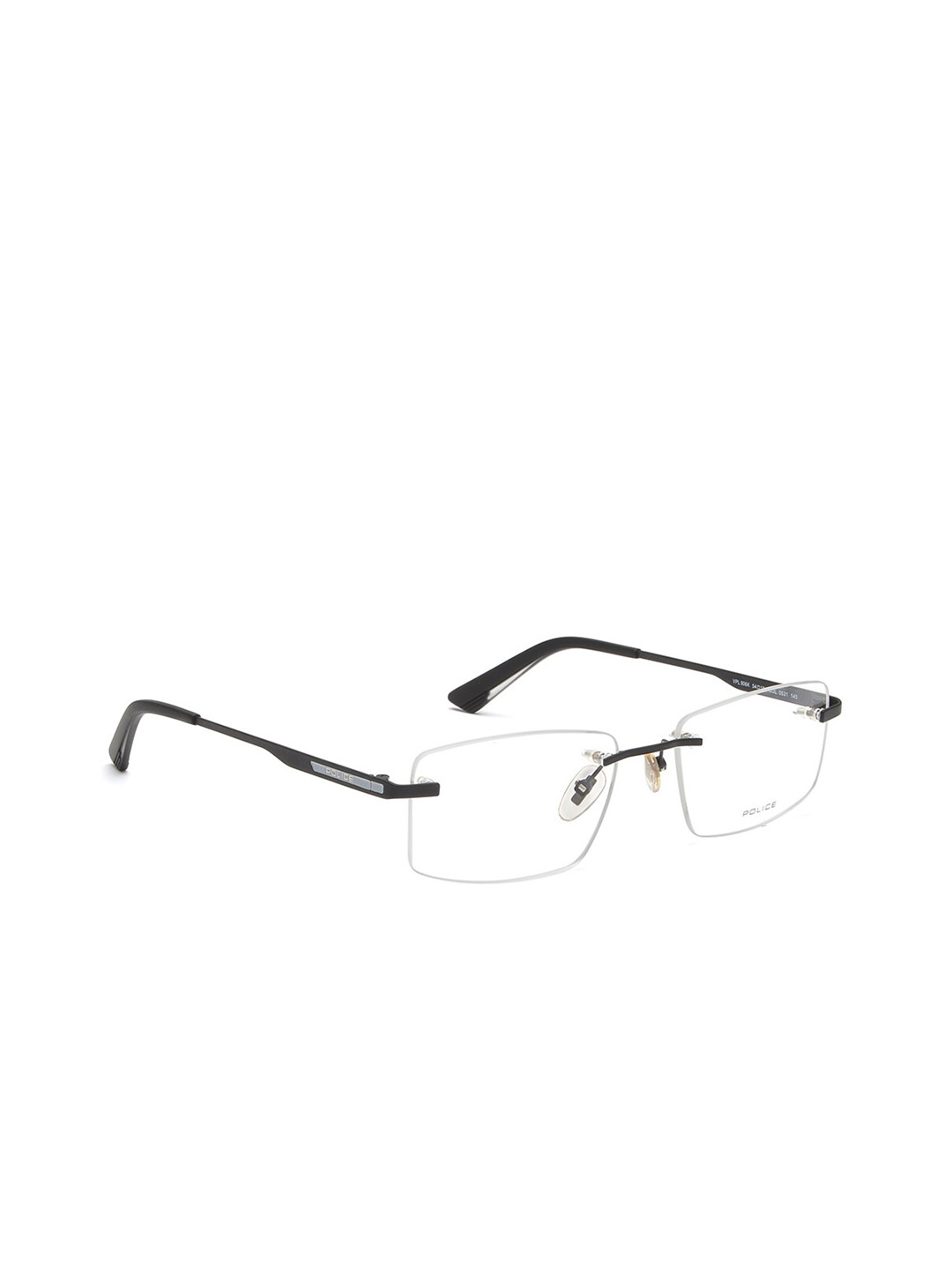Buy Police Men White Rimless Square Frames VPL906K54531FR - Frames for ...