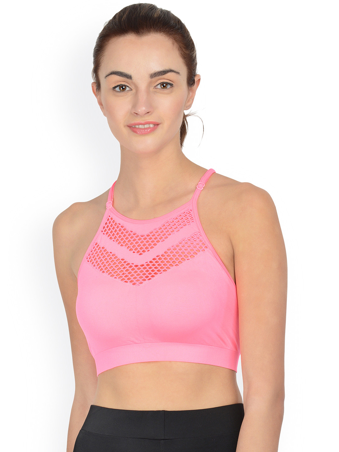Buy Da Intimo Pink Full Coverage Sports Bra DIX 76 - Bra for Women ...