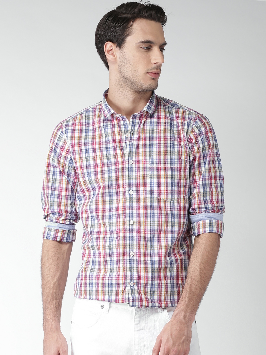 Buy Mast & Harbour Men Multicoloured Checked Casual Shirt - Shirts for ... Buy Mast & Harbour Men Multicoloured Checked Casual Shirt - Shirts for ...