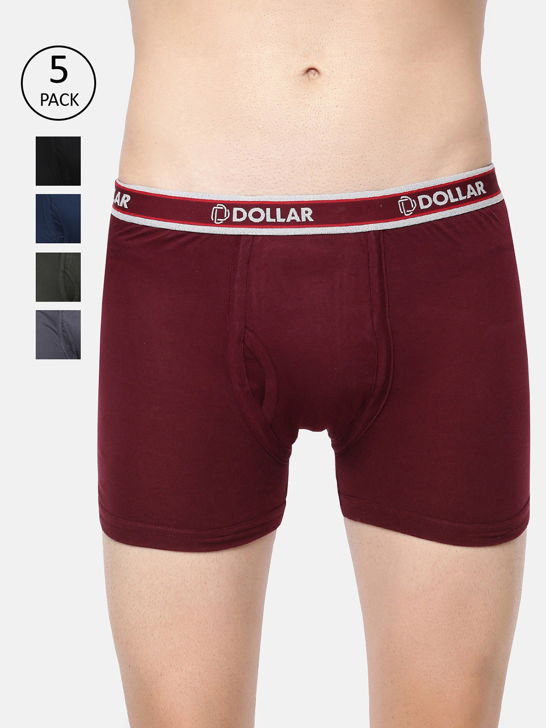 Buy Dollar Bigboss Pack Of 5 Classy Trunks MDTR 08 - Trunk for Men ...