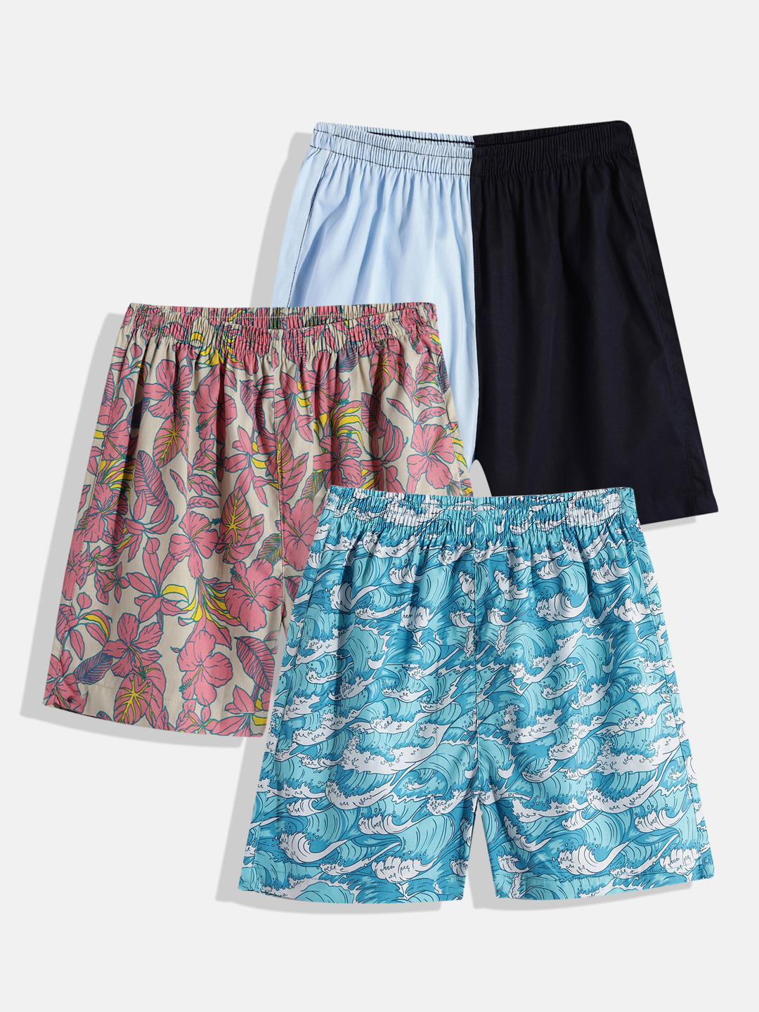 Buy URBAN HUG Kids Pack Of 3 Pure Cotton Boxers - Boxers for Unisex ...