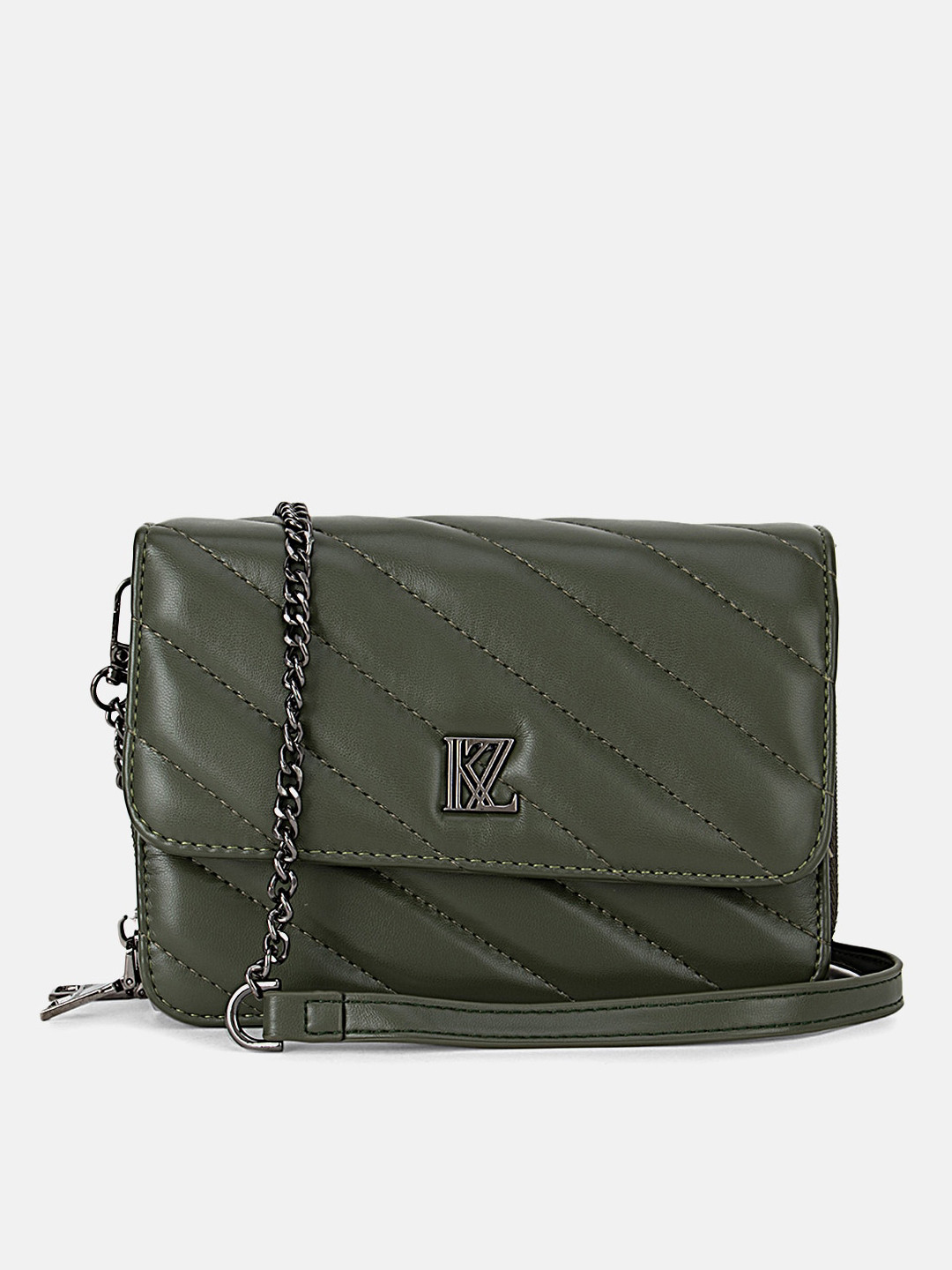 Buy Kazo Green PU Structured Sling Bag - Handbags for Women 17250948 ...