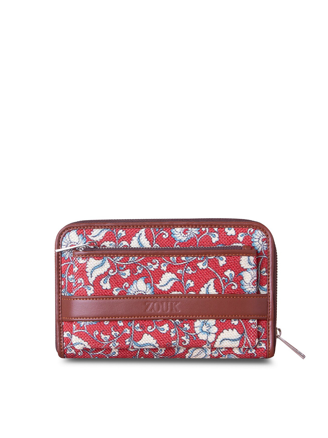 Buy ZOUK Women Floral Printed Zip Around Wallet - Wallets for Women ...