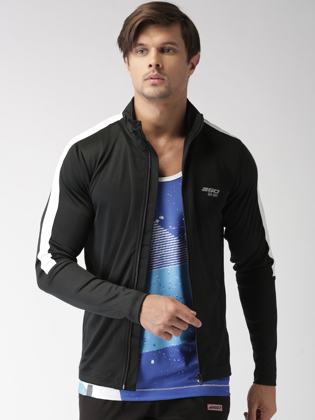 Buy 2GO Black Sporty Jacket - Jackets for Men 1726589 | Myntra