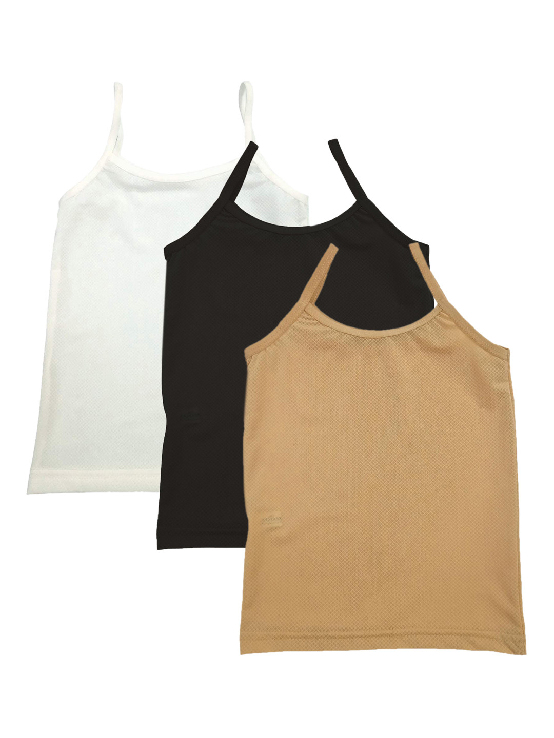 Buy Zoom Minimondo Girls Pack Of 3 Assorted Innerwear Vests - Camisoles ...