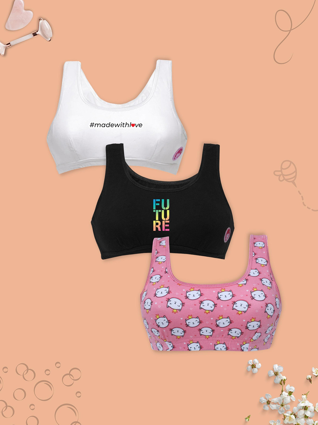 Buy D'chica Be You Collection Loving Set Of 3 Beginners Double Front ...