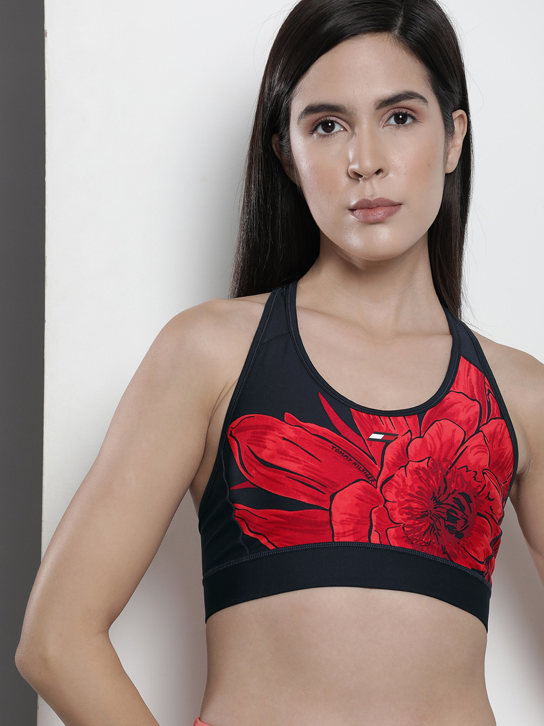 Buy Tommy Hilfiger Mid Intensity Floral Aop Training Bra P2AWK306 - Bra ...
