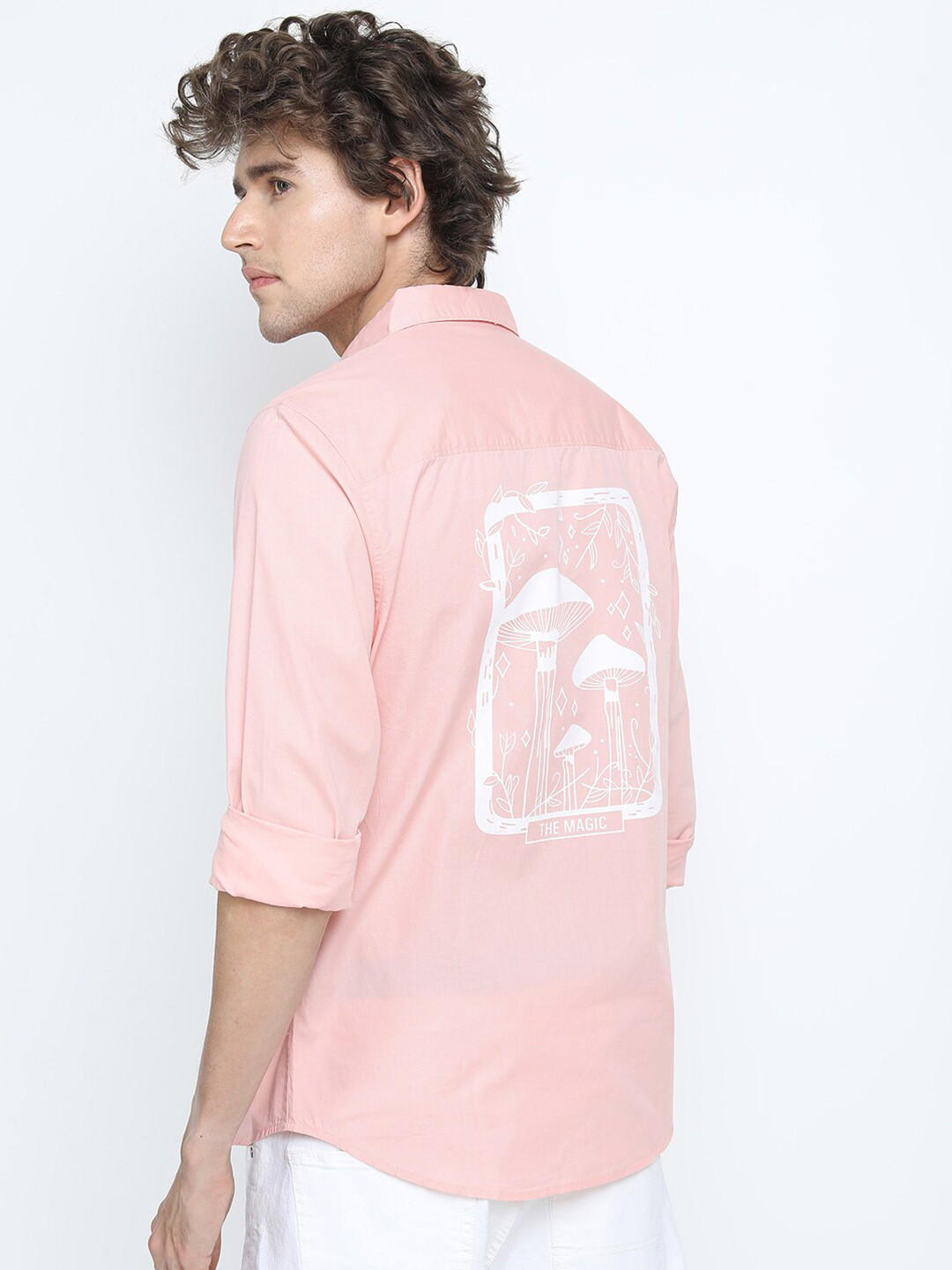 Buy HIGHLANDER Men Pink Slim Fit Casual Cotton Shirt - Shirts for Men ...