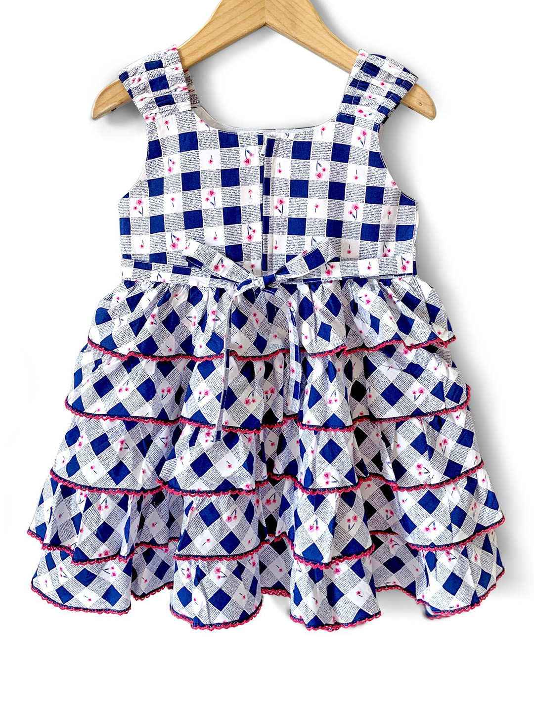 Buy Enfance Navy Blue Checked Dress - Dresses for Girls 17284924 | Myntra