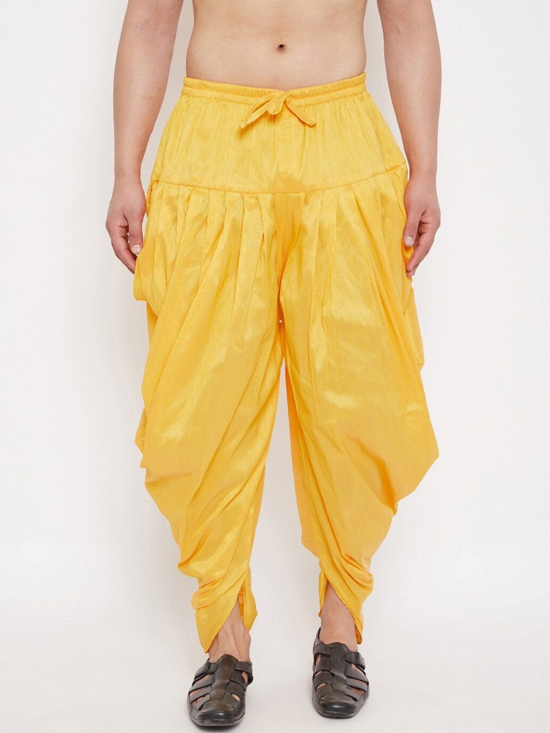 Buy VASTRAMAY Men Yellow Solid Dhoti Pants - Dhotis for Men 17288318 ...
