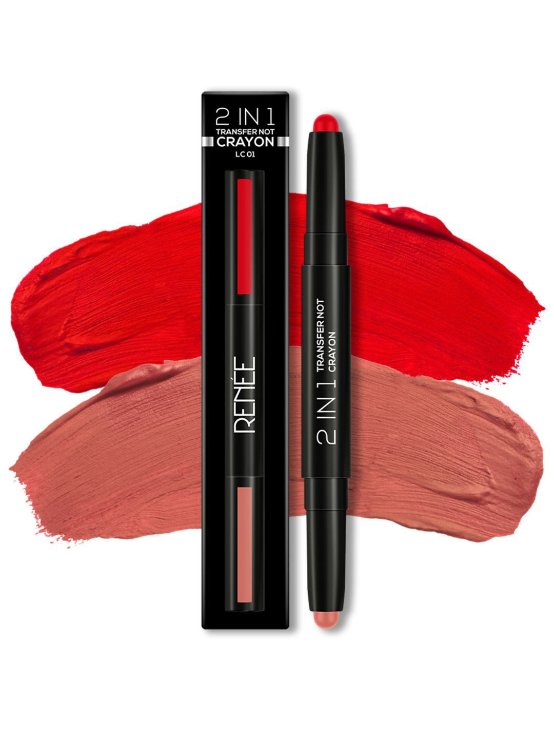 Buy RENEE 2 In 1 Transfer Not Crayon 4g LC 01 - Lipstick for Women ...