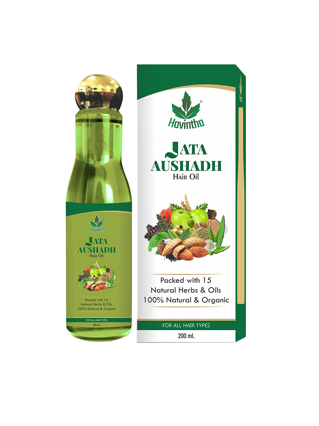 Buy Havintha Jata Aushadh Hair Oil With Natural Herbs 200 Ml - Hair Oil ...