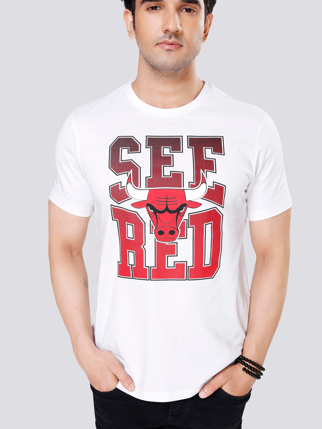 Buy NBA Men White Graphic Printed T Shirt - Tshirts for Men 17297260 ...