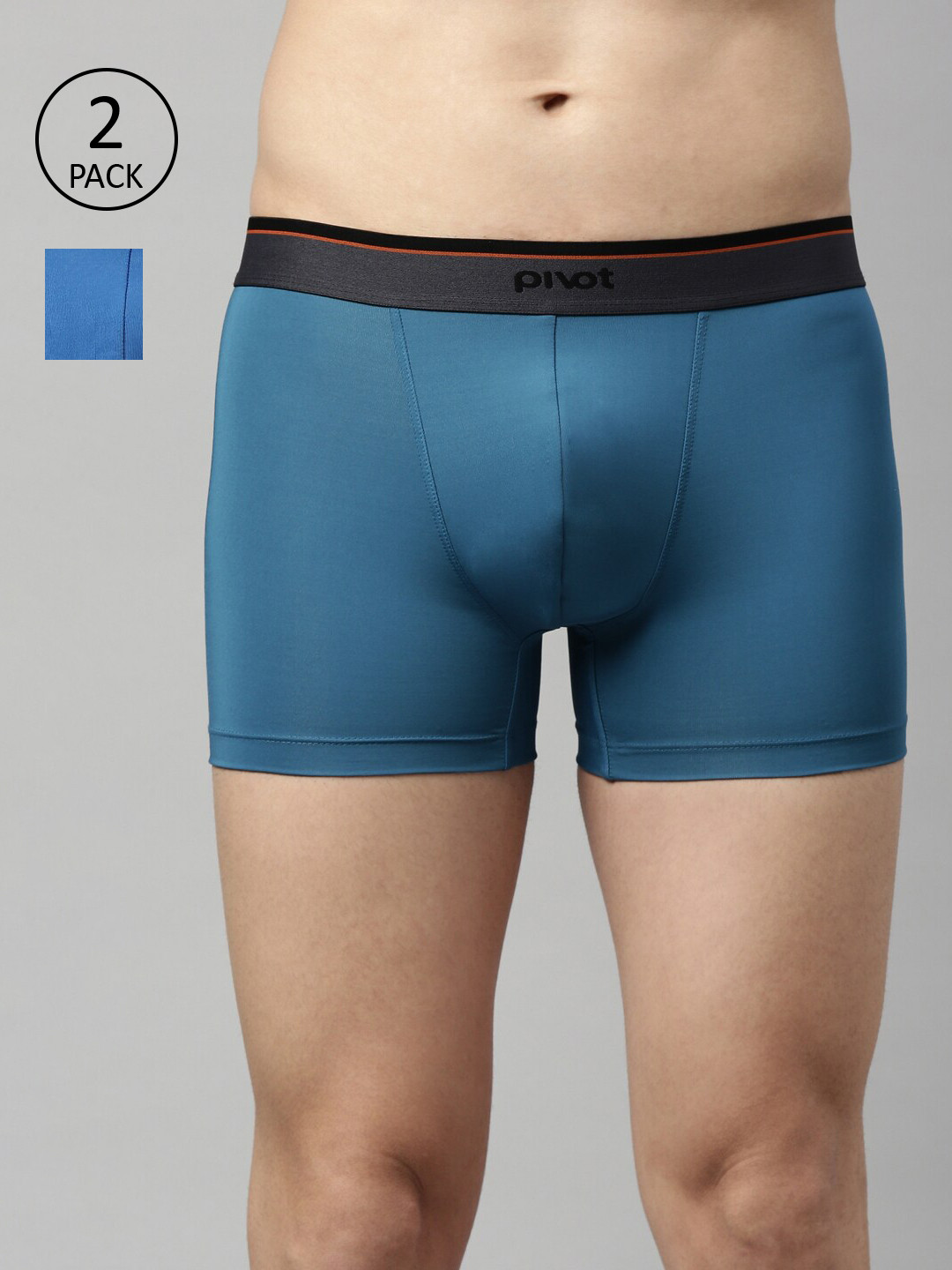 Buy Pivot Men Pack Of 2 Assorted Polyester Trunks P2MIWT22 004 - Trunk ...