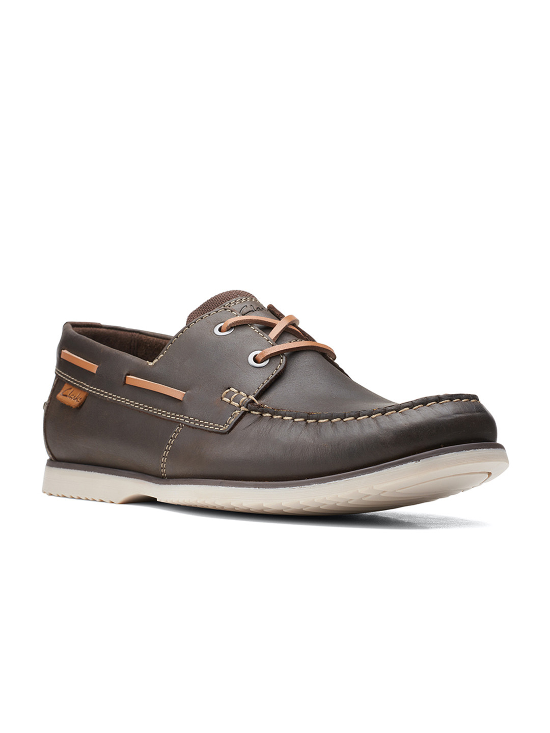 Buy Clarks Men Brown Perforations Leather Derbys - Casual Shoes for Men ...