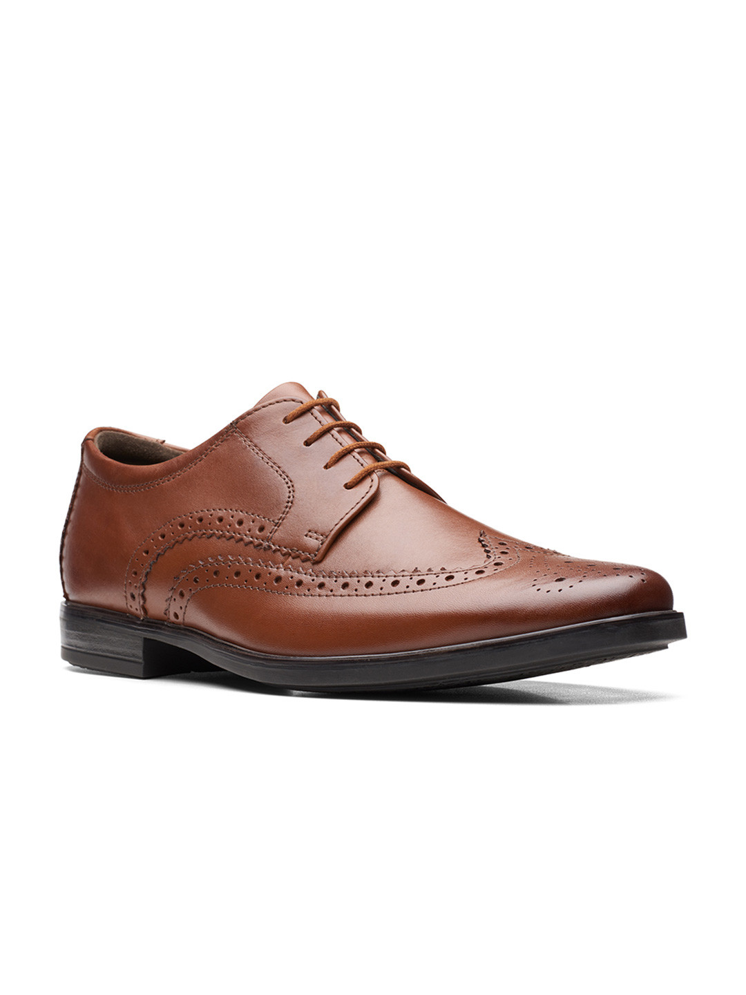 Buy Clarks Men Brown Perforations Leather Brogues - Casual Shoes for ...