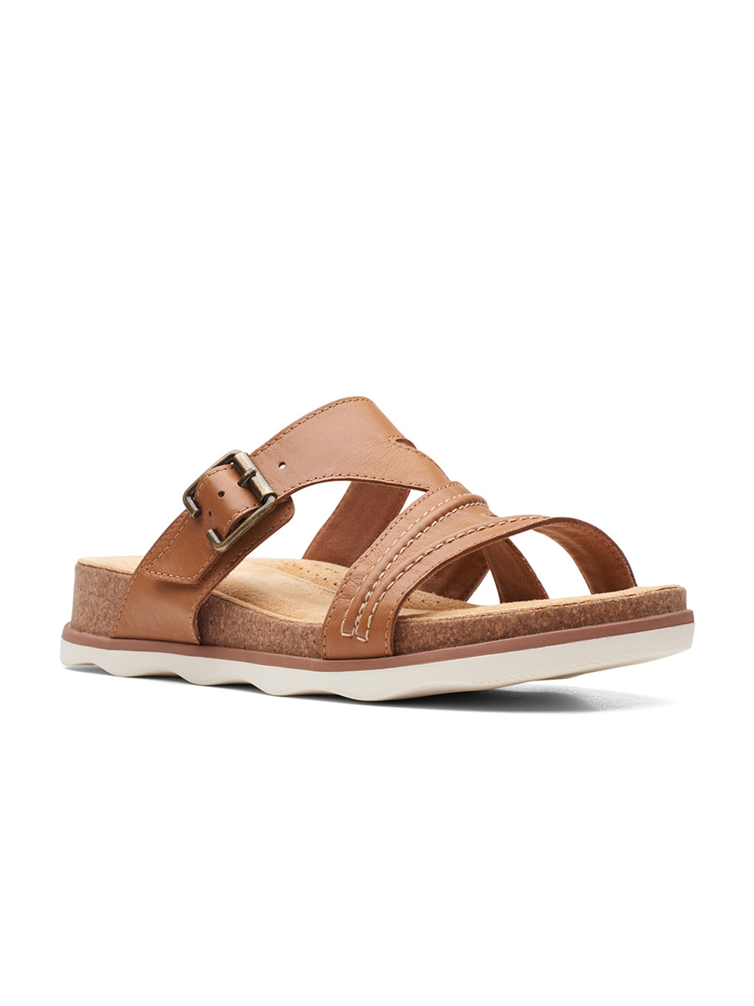 Buy Clarks Women Tan Sandals - Flats for Women 17312668 | Myntra