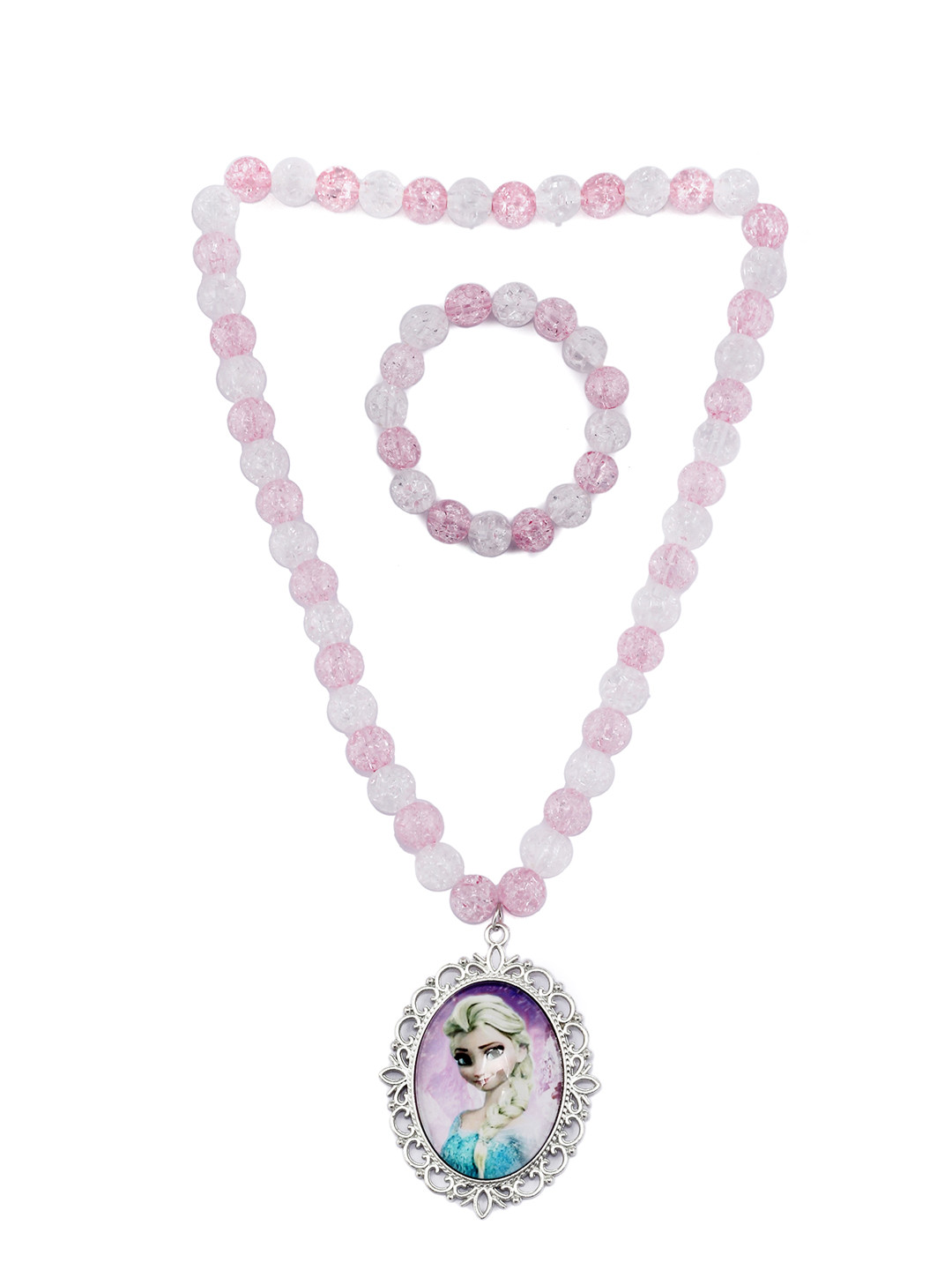 Buy EL REGALO Girls Pink Beaded Jewellery Set - Jewellery Set for Girls ...